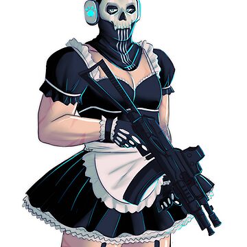"Maid Ghost" Sticker for Sale by ArtbyMarn | Redbubble