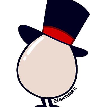 "QSMP EGGS -DAPPER-" Sticker by Lanthart | Redbubble