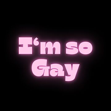 "I'm so gay - in pink shine" Sticker for Sale by Duckstar-Oz | Redbubble