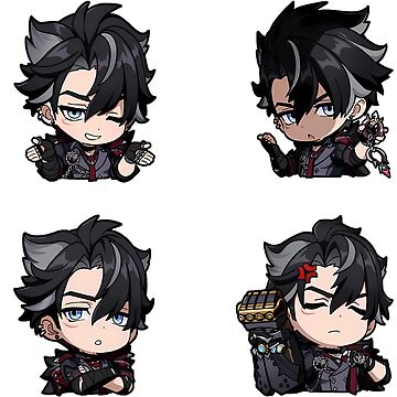 "Wriothesley Pack | Genshin Impact" Sticker for Sale by Verthalies ...