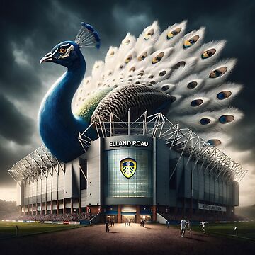 "Elegant Leeds United Peacock: Elland Road in Stormy Majesty" Essential ...