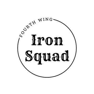 "Fourth Wing Iron Squad Patch Design" Sticker for Sale by ...