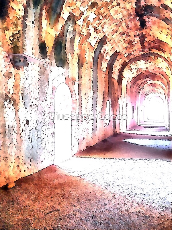 "Roman temple classroom with arches" by Giuseppe Cocco | Redbubble