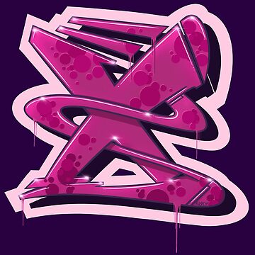 "Graffiti X Pink" Sticker for Sale by 2wear | Redbubble