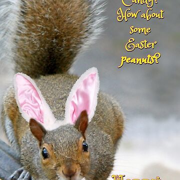 "Hoppy Easter from the Easter Squirrel" Greeting Card for Sale by ...
