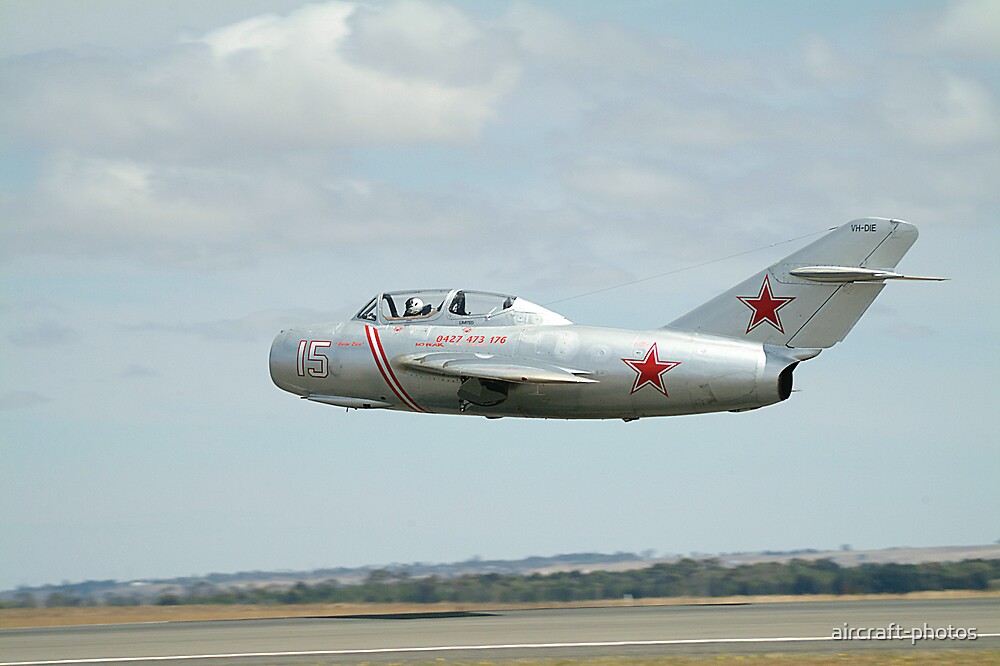 "MIG-15" by aircraft-photos | Redbubble