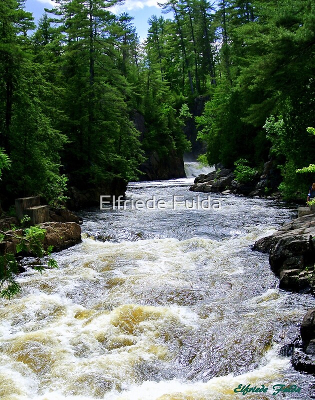 "Dorwin Falls, Rawdon, Quebec, Canada" by Elfriede Fulda | Redbubble