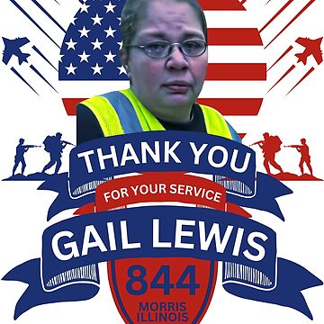 "Thank You For Your Service Gail Lewis TikTok" Sticker for Sale by ...