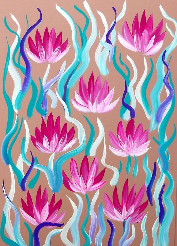 "Lotus Prints" by cathyartist | Redbubble