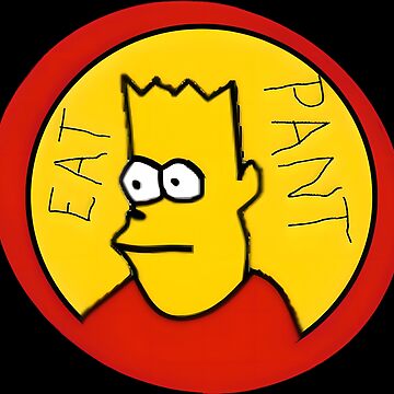 "Eat pant Bart meme" Sticker for Sale by ChataMaroon | Redbubble