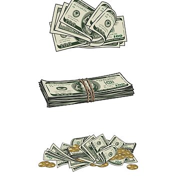 "Money Lovers Pack Stickers" Sticker by Milexy | Redbubble