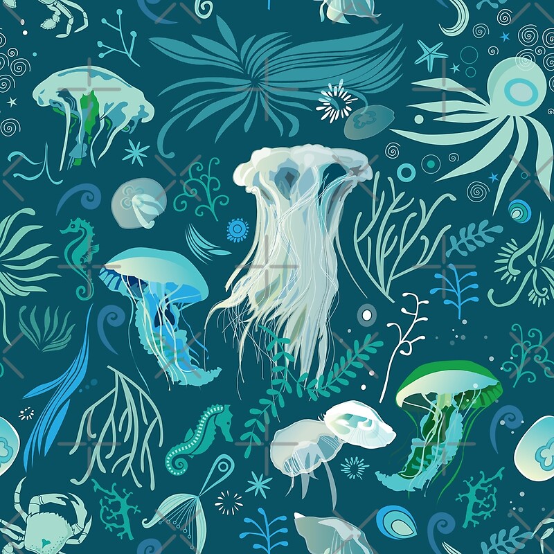 "Aqua pattern" by camcreativedk | Redbubble