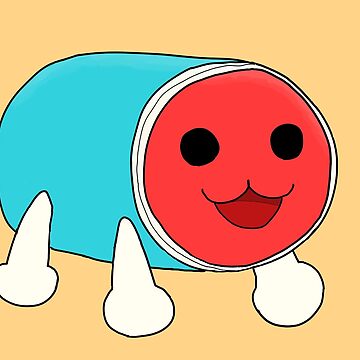 "Taiko No Tastujin Don-Chan" Sticker for Sale by InvaderWylie | Redbubble