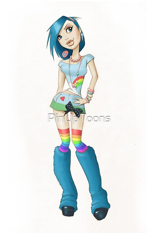 "Rainbow" by PinUpToons | Redbubble