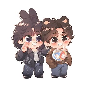 "BTS TAEKOOK cute chibi design" Sticker for Sale by Pop Krush | Redbubble