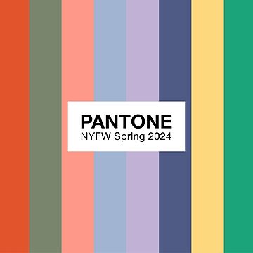 "Pantone New York Fashion Week Palette (Spring 2024)" Sticker for Sale ...