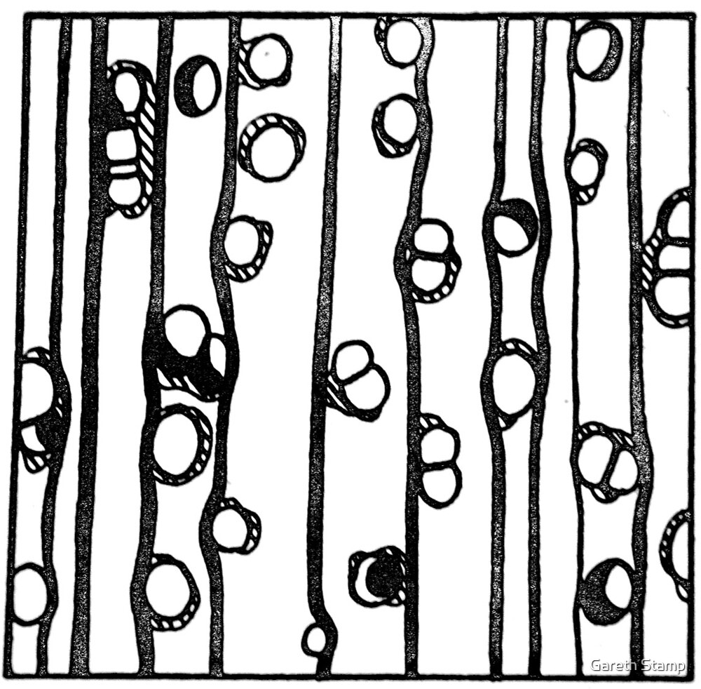 "Cell 1 retro Black and White" by Gareth Stamp | Redbubble