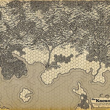 "The Known Lands - hexmap of the Labyrinth Lord setting" Poster for ...
