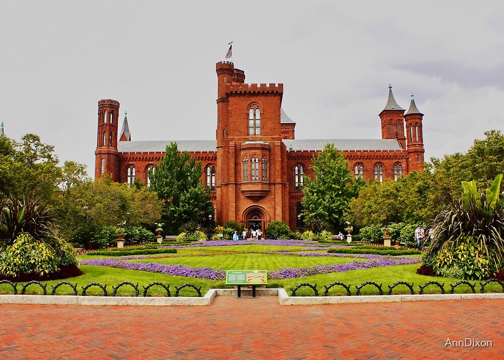 "Smithsonian Castle, Washington DC," by AnnDixon | Redbubble