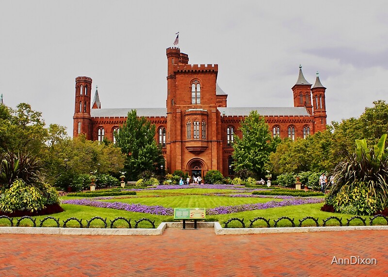 "Smithsonian Castle, Washington DC," by AnnDixon | Redbubble