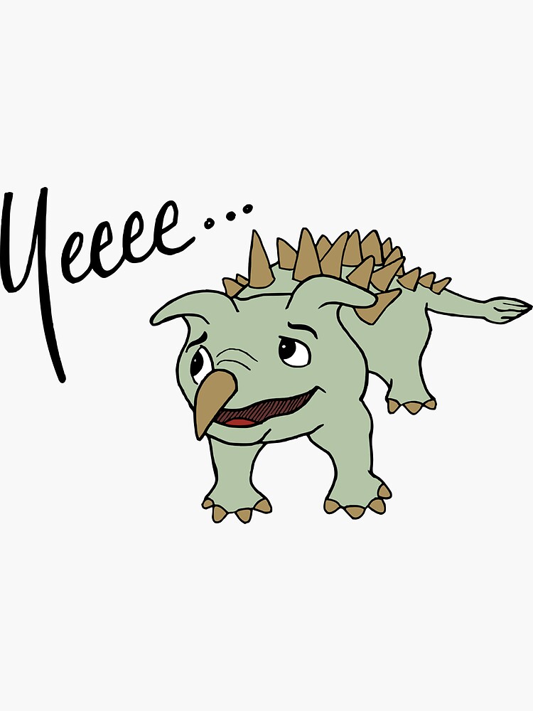 "Yee Dinosaur (Peek)" Sticker by ThePreppyPagans | Redbubble