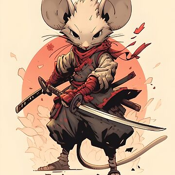 "Mouse Samurai Warrior, Tails of Iron, Ghost of Tsushima" Sticker for ...