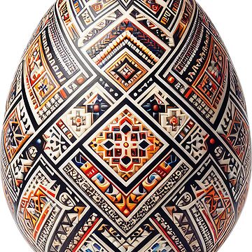 "Traditional Ukrainian Pysanka Easter Egg Art Sticker" Sticker for Sale ...
