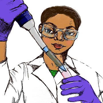 "Lady Labbing" Sticker for Sale by fabinthelab | Redbubble