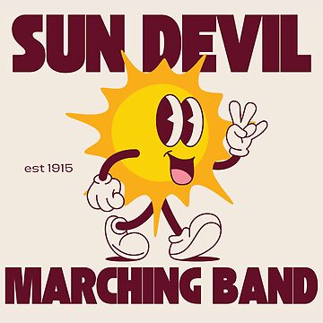 "Sun Devil Marching Band" Sticker for Sale by Beta-Omicron | Redbubble