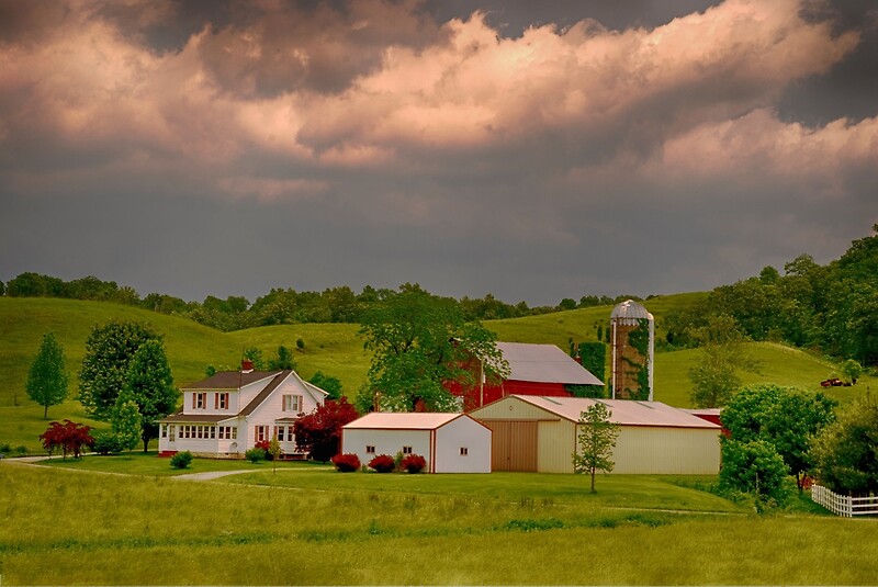"Gallia County (Ohio) Farm" by Bryan Spellman | Redbubble
