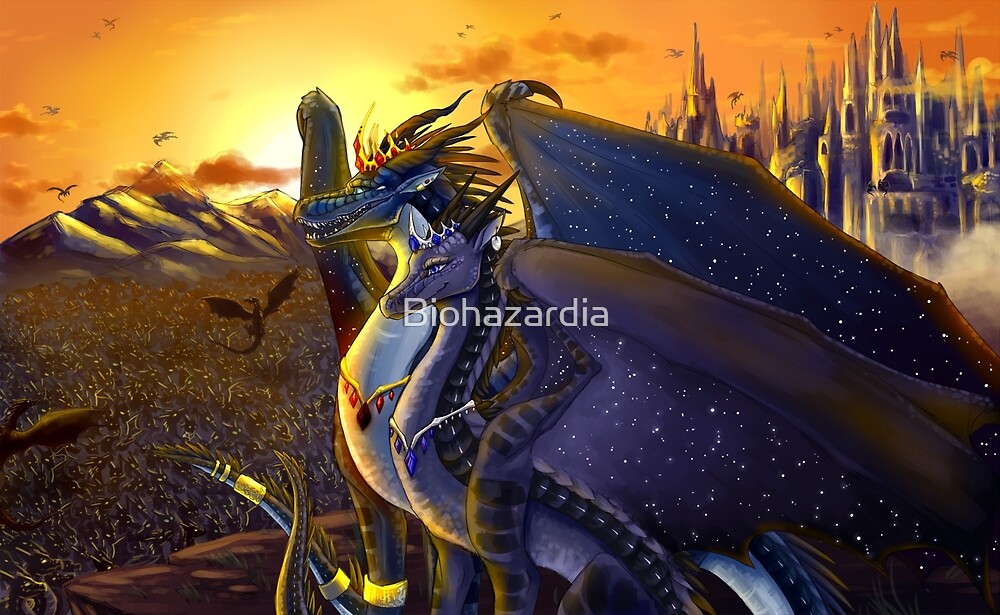 "Wings of Fire - Darkstalker and Clearsight AU" by Biohazardia | Redbubble