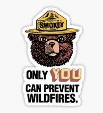 Smokey Bear Stickers | Redbubble