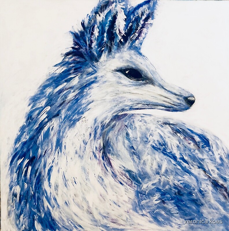"Inverted Arctic Fox" by veronica koes | Redbubble