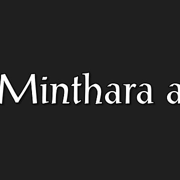 "Minthara Approves" Sticker for Sale by BadLuckByDesign | Redbubble