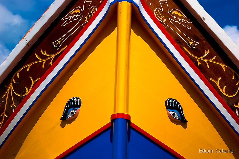 "Luzzu Eyes" by Edwin Catania | Redbubble