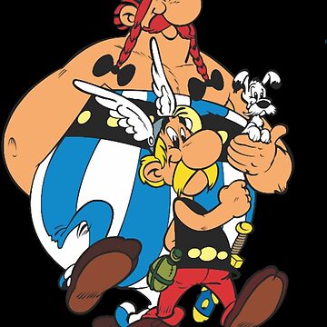 "asterix and obelix logo" Sticker for Sale by ShopAbernathy | Redbubble