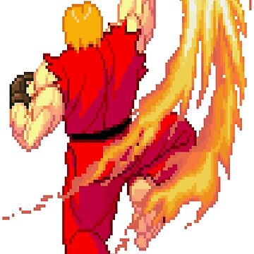 "Ken Shoryuken SF3" Sticker for Sale by ropified | Redbubble