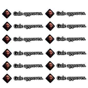 "Gale Approves Sheet" Sticker for Sale by GeorgiaGurl | Redbubble