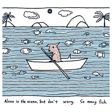 "So many fish in the sea" Sticker for Sale by BarkandStick | Redbubble