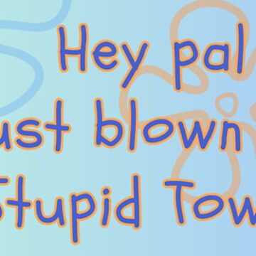 "Spongebob Bumper Sticker Funny" Sticker for Sale by MyHippieHut ...