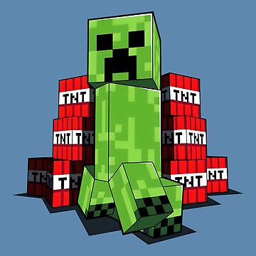 "Creeper TNT" Sticker for Sale by elipaints | Redbubble