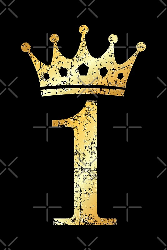 "Crown Number 1 Birthday & Anniversary (Ancient Gold)" by theshirtshops ...