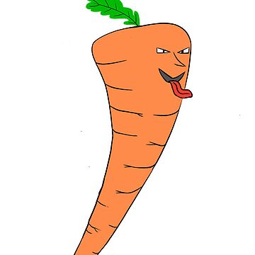 "Evil carrot" Sticker for Sale by rainbowandchill | Redbubble