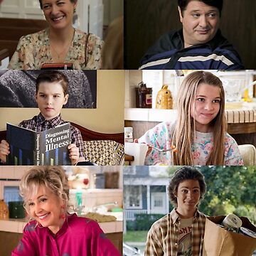 "Young Sheldon #4" Sticker for Sale by Rosadarose | Redbubble