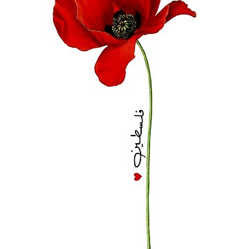 "Palestine فلسطين Poppy" Sticker for Sale by FairieDance | Redbubble
