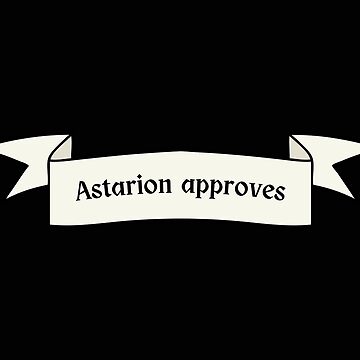 "Astarion approves" Sticker by thisisbluetiful | Redbubble