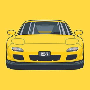"RX7 - vector drawing" Sticker by yohannlp | Redbubble