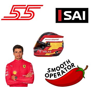 "Carlos Sainz sticker pack - Smooth Operator" Sticker for Sale by the ...