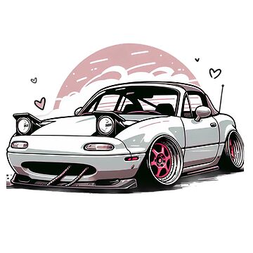 "Mazda Miata PINK CUTE JDM" Cap for Sale by Devin4s | Redbubble