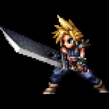 "Cloud Strife FFVII Idle I FFBE" Sticker for Sale by 3DAZZERS | Redbubble